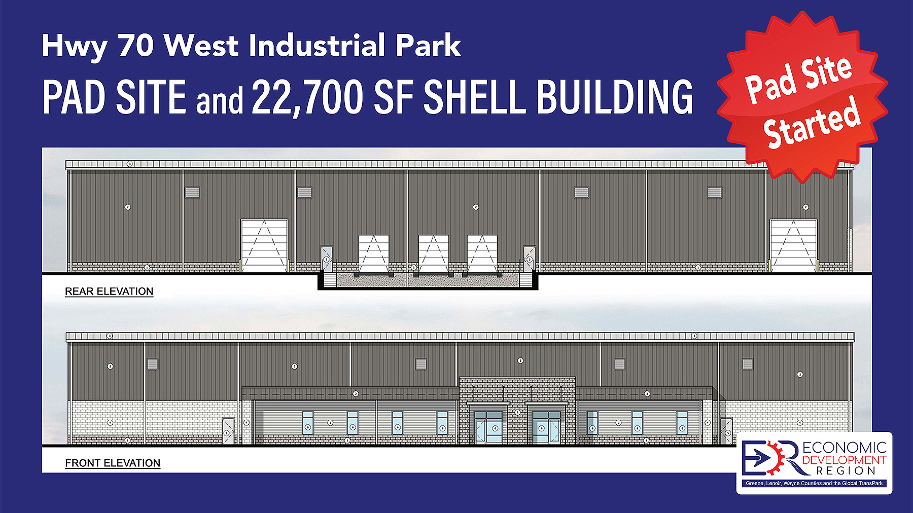 New Construction | Pad Site | Kinston NC | Industrial Park